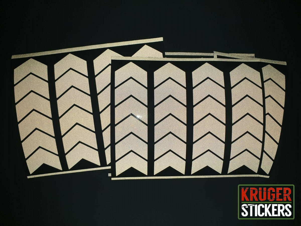 20 x Reflective Chevrons Self Adhesive Stickers – Kruger Stickers